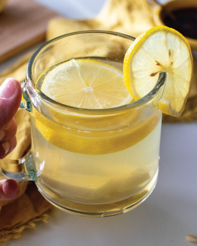 Recipe for Ginger Lemon Tea - Vegan - clean cuisine